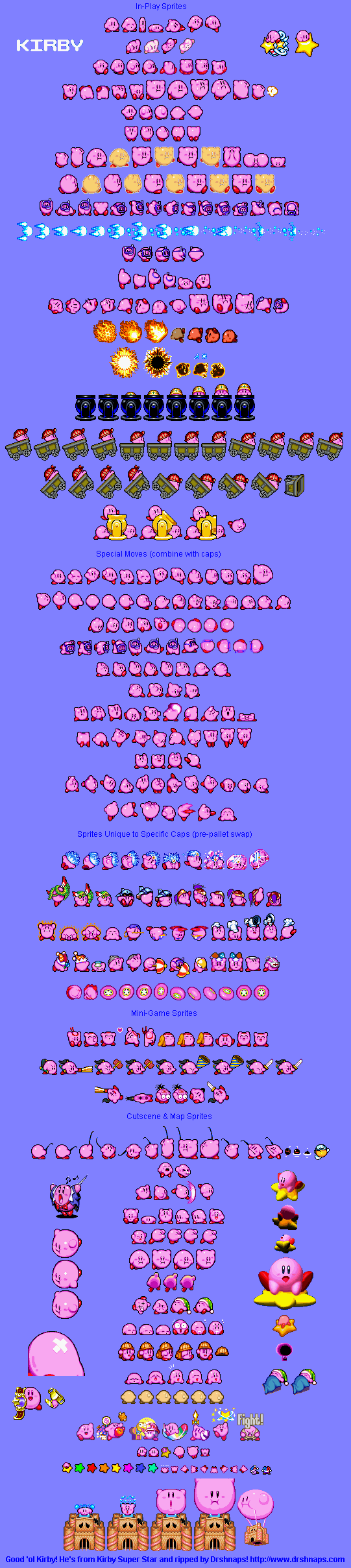 Sample Kirby Sprites